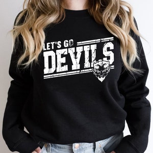 Let's Go Devils Mascot Png, Devils Mascot Svg, Digital Download, Football Svg, School Spirit Svg ...