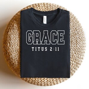 Grace Svg, Digital Download, Varsity Font Svg, Titus 2:11 Svg, Bible ...