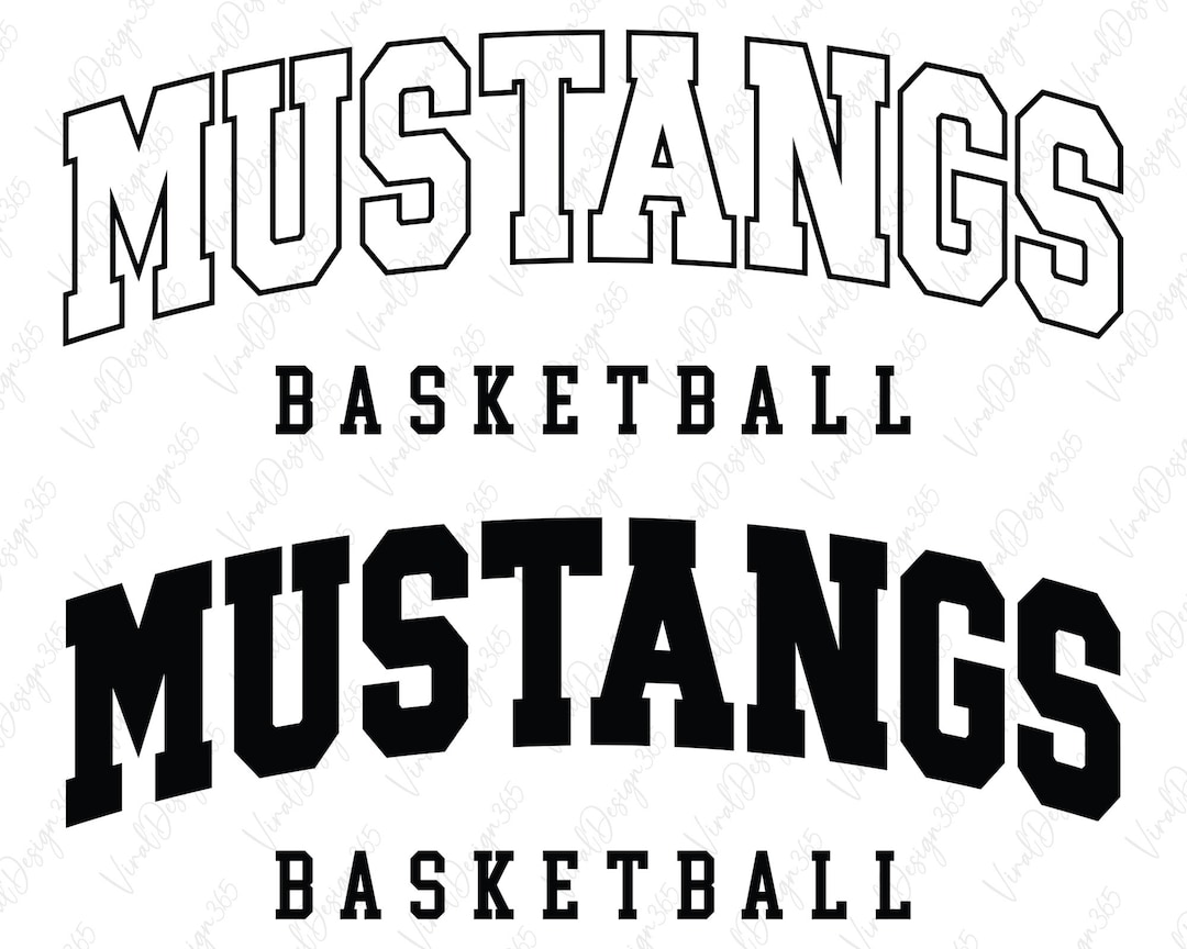 Mustangs Basketball Svg, Mascot Svg, Digital Download, Game Day Svg ...