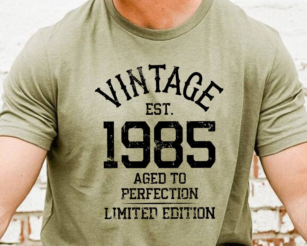 Vintage 1985 Svg, 38th Birthday Svg, Distressed Svg, Digital Download, Aged to Perfection Svg ...