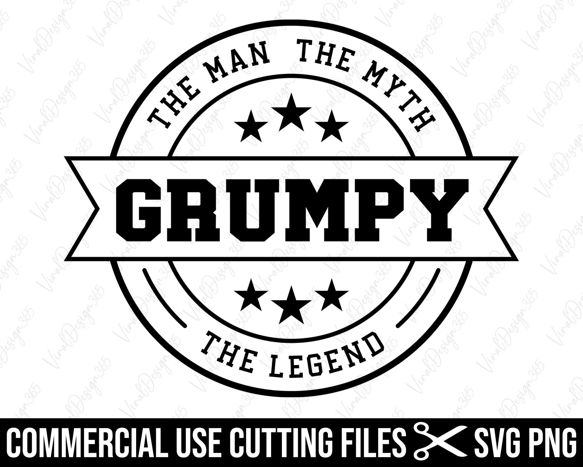 Grumpy the Man Svg the Myth Svg the Legend Svg Digital - Etsy
