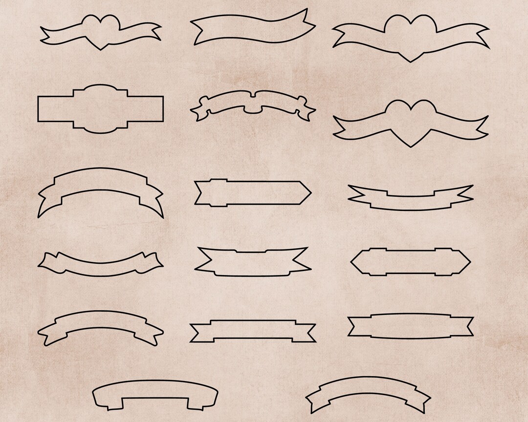 Banner Bundle Svg, Ribbon Banner Svg, Ribbon Svg, Banners Svg, Banner ...