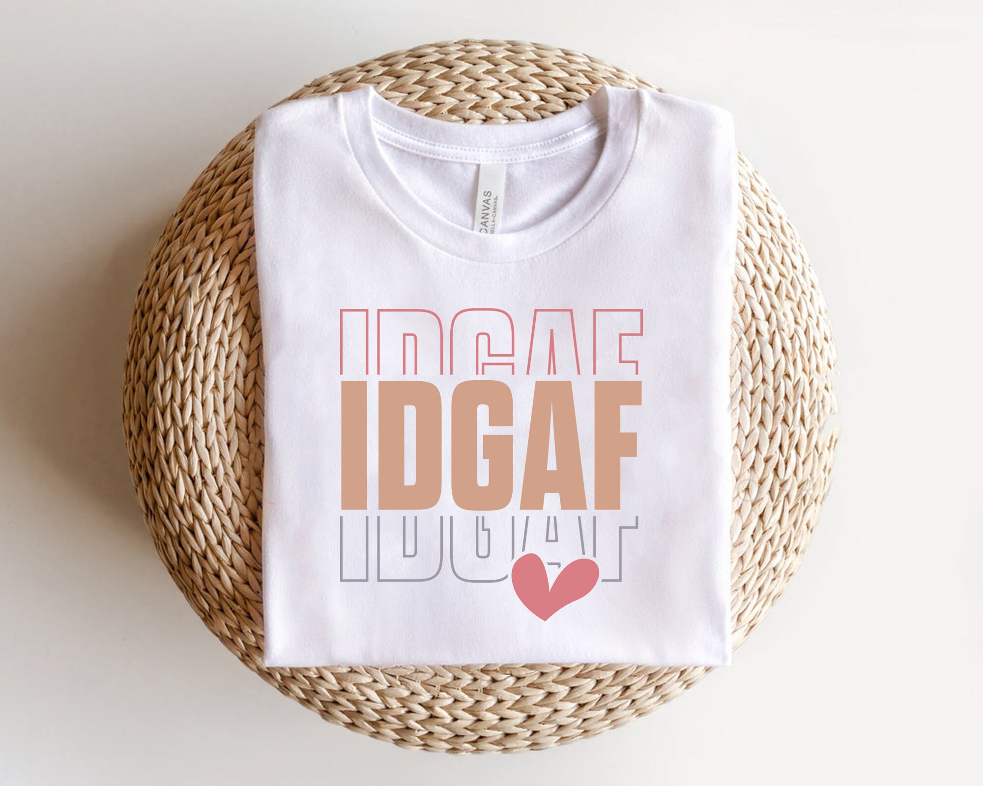 IDGAF Svg Stacked Svg Heart Svg Digital Download Sarcastic - Etsy México