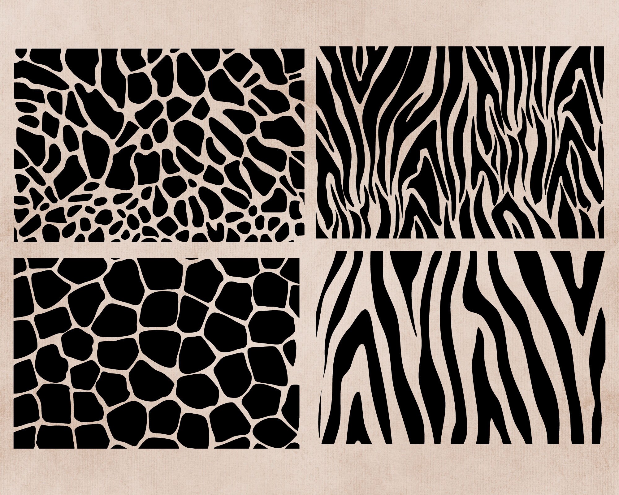Animal Print Bundle Svg 16 Animal Prints Cricut Cow Pattern - Etsy