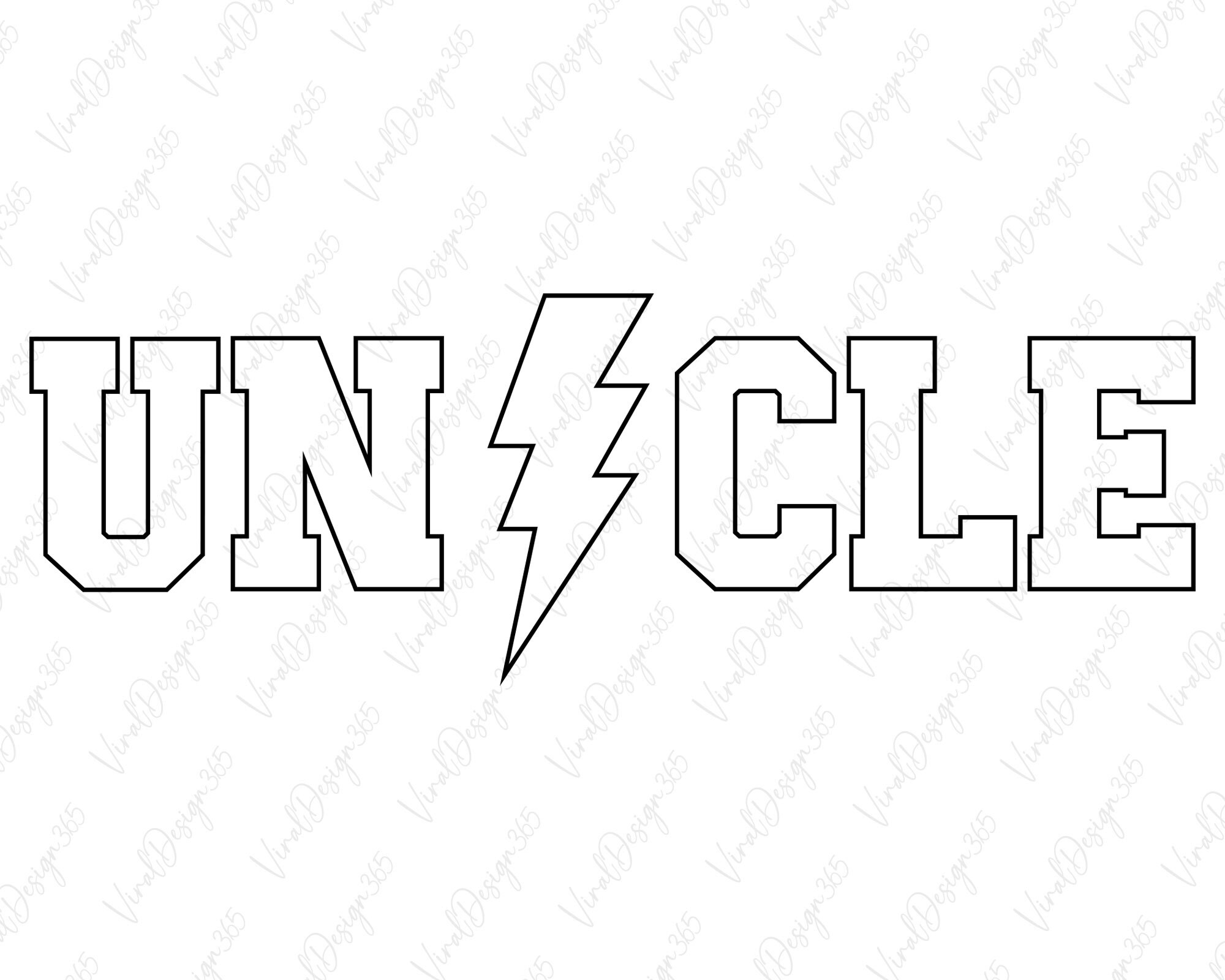 Uncle Svg Lightning Bolt Svg Uncle Life Svg Digital - Etsy