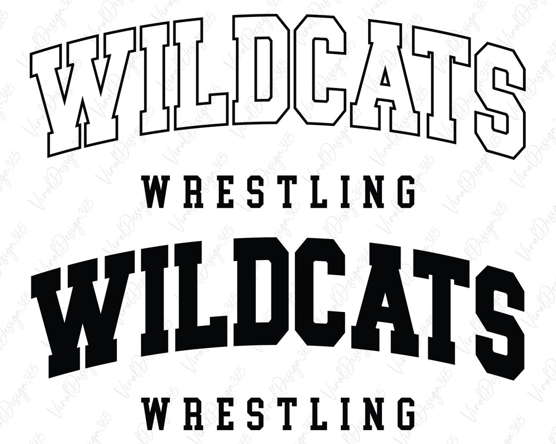 Wildcats Wrestling Svg, Wrestling Team Svg, Digital Download, Game Day ...