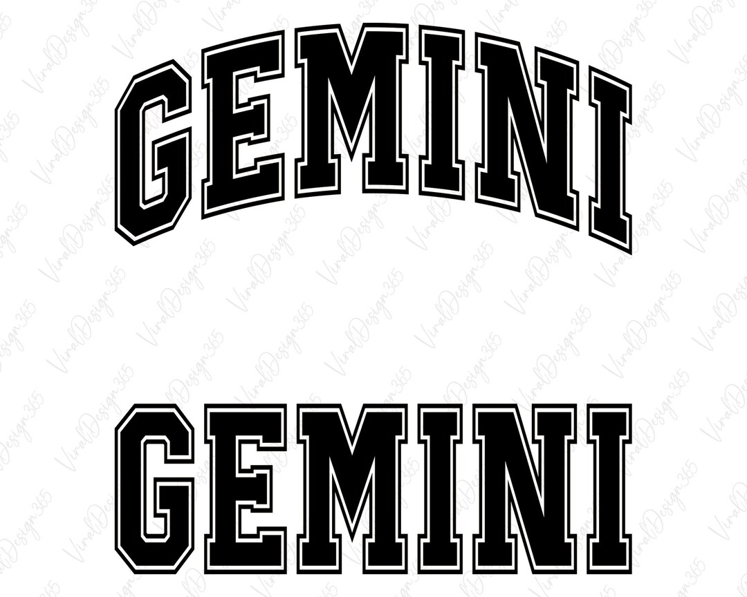 Gemini Svg, Digital Download, Arc Gemini Svg, Zodiac Svg, Silhouette ...