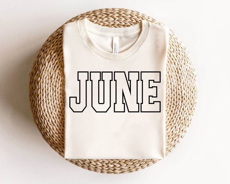 June Svg Digital Downloads Arc June Svg Months Svg Varsity - Etsy