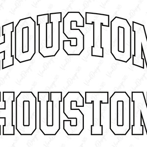 Houston Svg, Digital Downloads, USA State Svg, College Font Svg ...