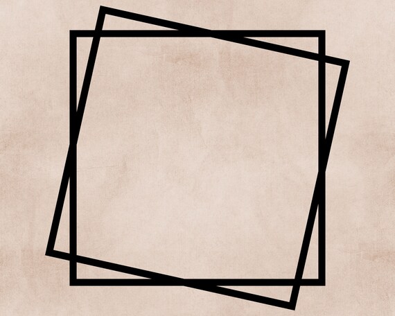 Square Frame Svg Frame Svg Cricut Square Monogram Frame - Etsy