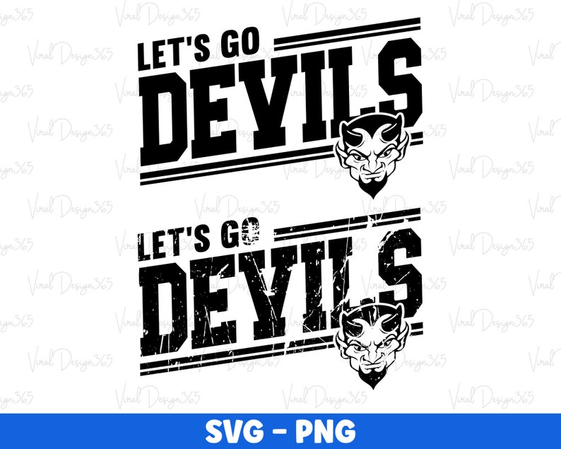 Let's Go Devils Mascot Png Devils Mascot Svg Digital - Etsy