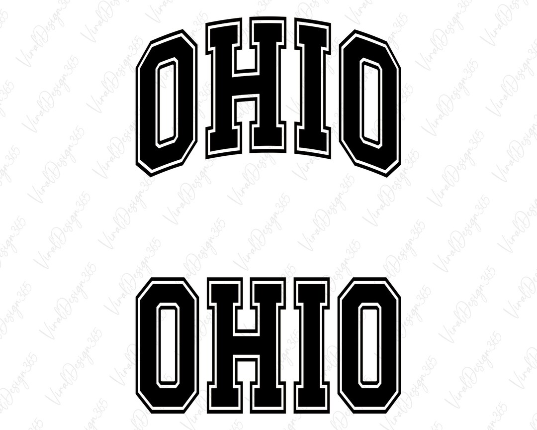Ohio Svg, Digital Downloads, USA State Svg, College Font Svg, Ohio ...