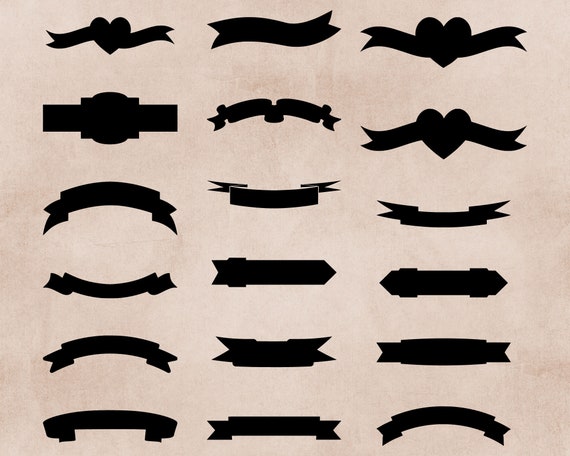 Ribbon Banner Svg Banner Bundle Svg Cricut Ribbon Svg - Etsy