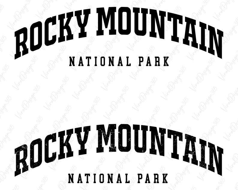 Rocky Mountain National Park Svg Digital Download College - Etsy