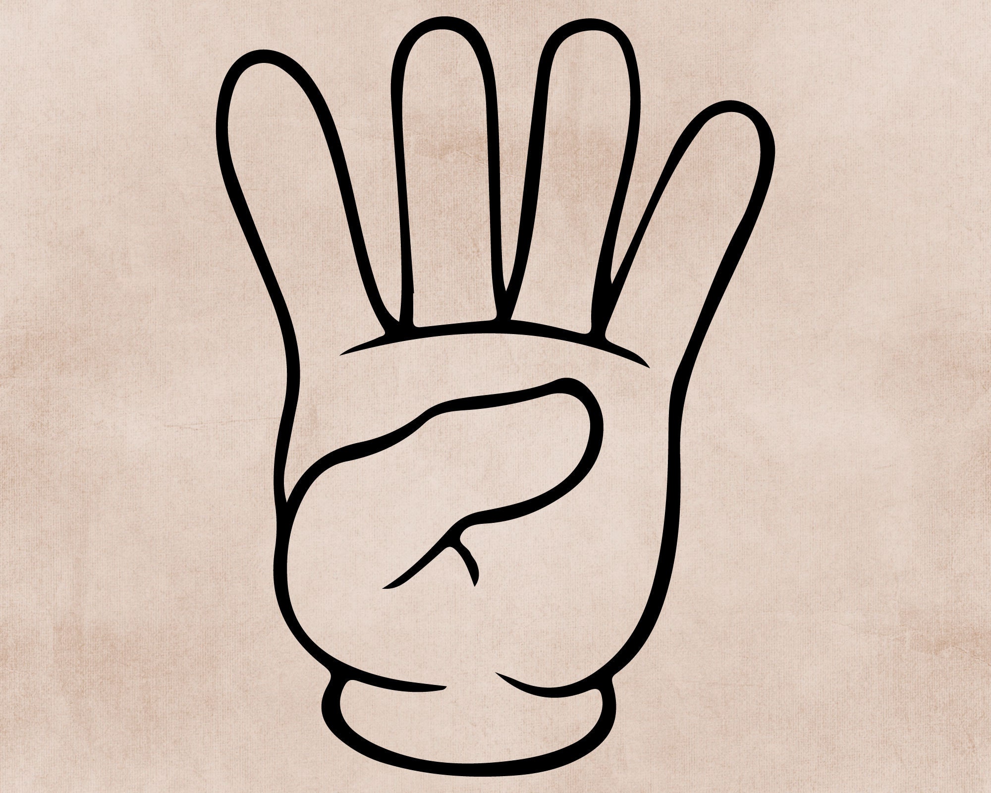 Finger Count Svg Hand Gesture Svg Cricut Hand Peace Sign - Etsy