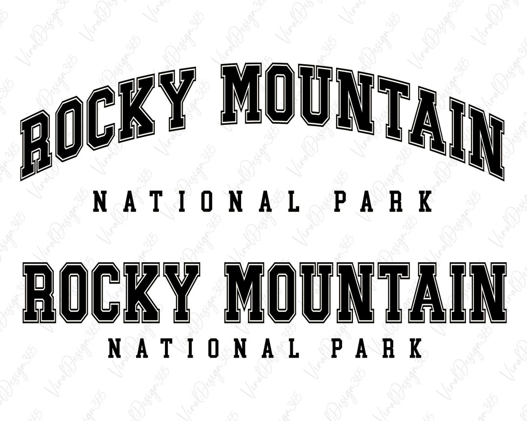 Rocky Mountain National Park Svg, Digital Download, College Font Svg ...