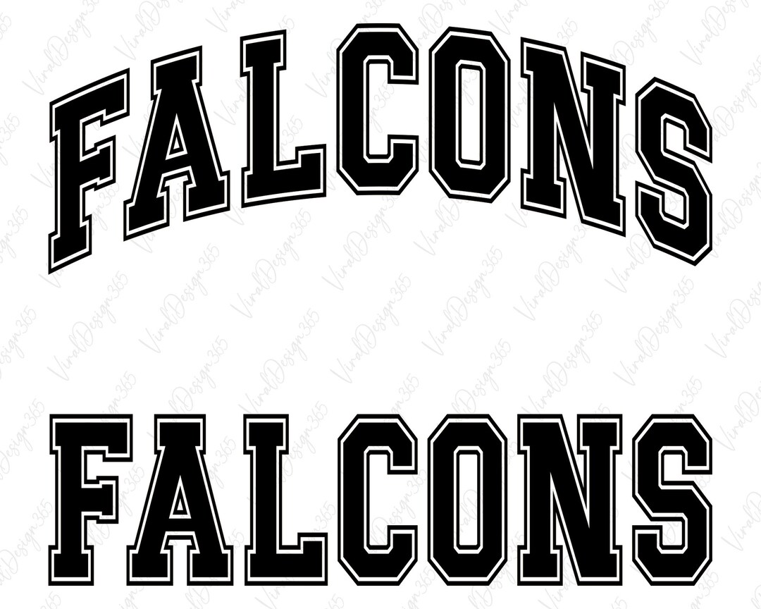 Falcons Svg Digital Downloads Basketball Svg College Font - Etsy