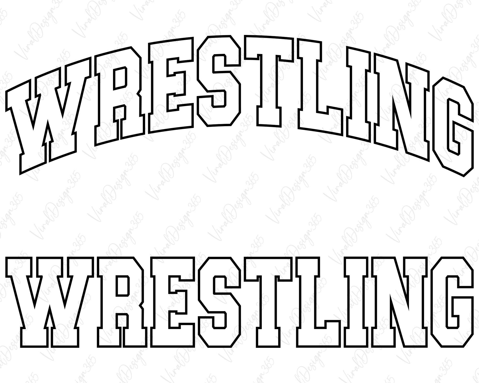Wrestling Svg Digital Download Arc Wrestling Svg Varsity - Etsy