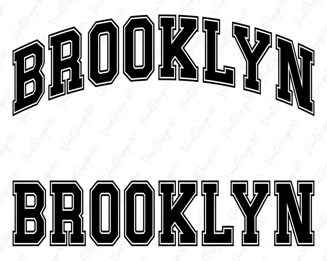 Brooklyn Svg, Descarga digital, America Svg, College Font Svg, Arc Brooklyn Svg, Varsity Font ...
