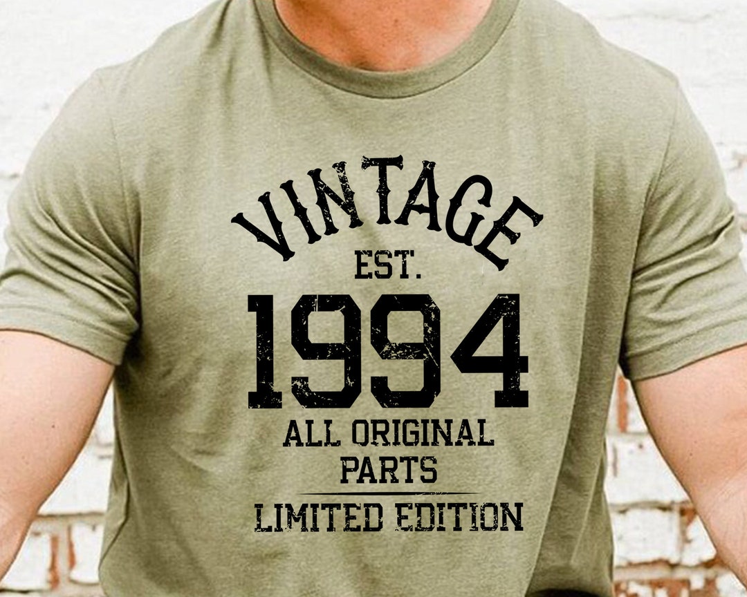 Vintage 1994 Svg, 29th Birthday Svg, All Original Parts Svg, Digital ...