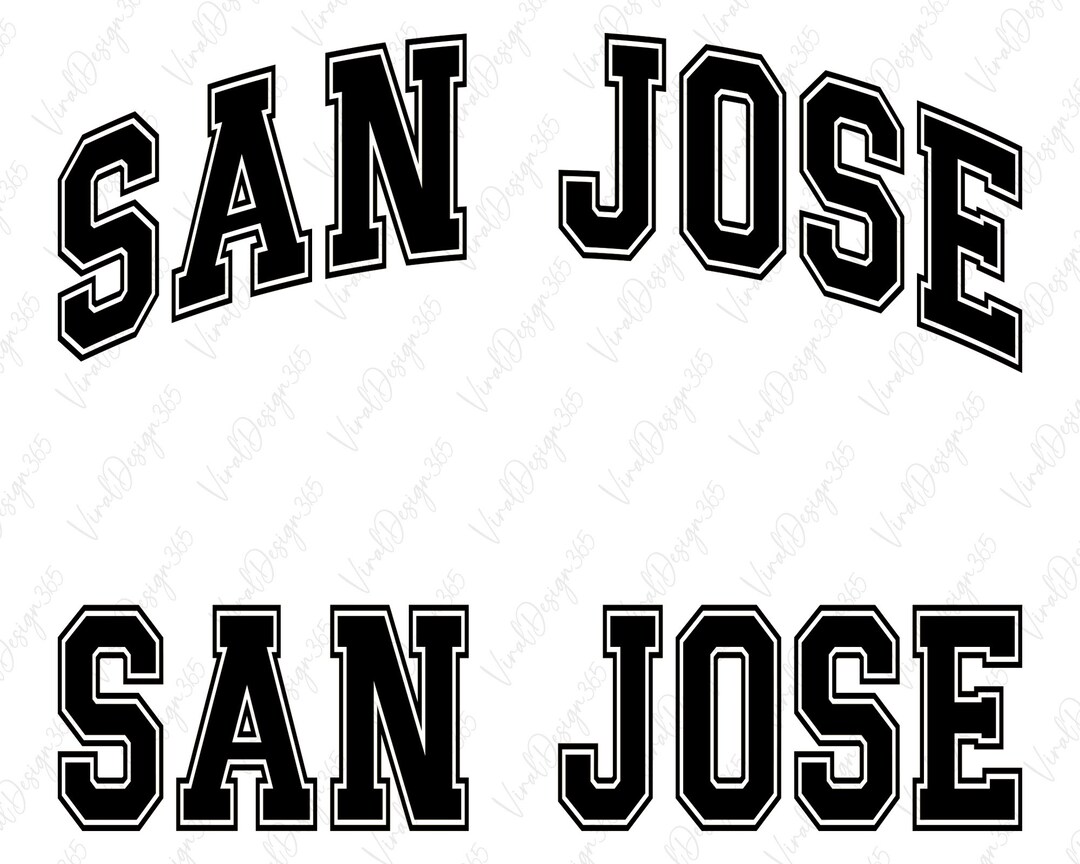 San Jose Svg, Digital Downloads, America Svg, College Font Svg, San ...