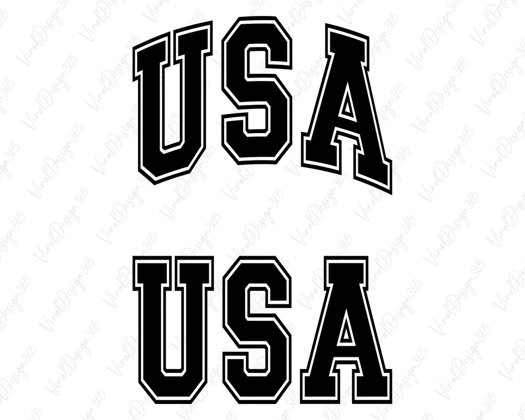 USA Svg, Digital Downloads, America Svg, College Font Svg, USA Shirt ...