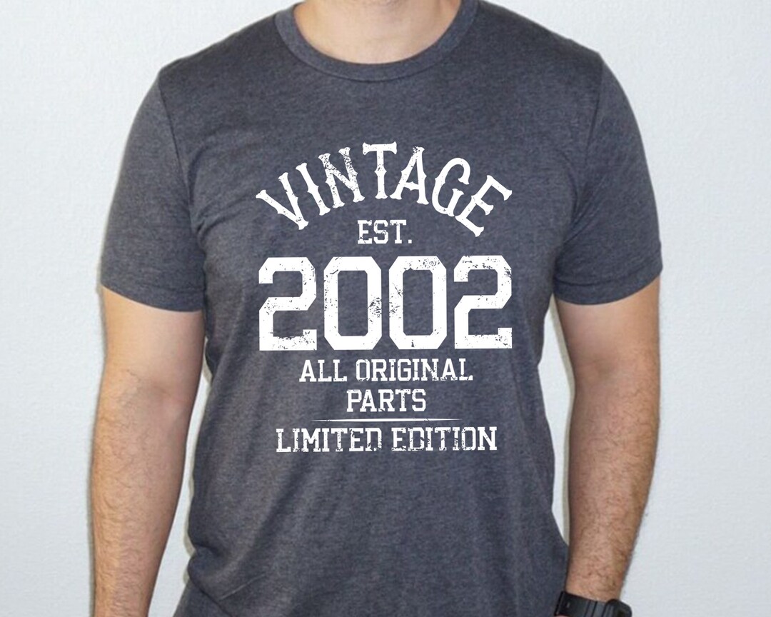 Vintage 2002 Svg, 21st Birthday Svg, All Original Parts Svg, Digital ...