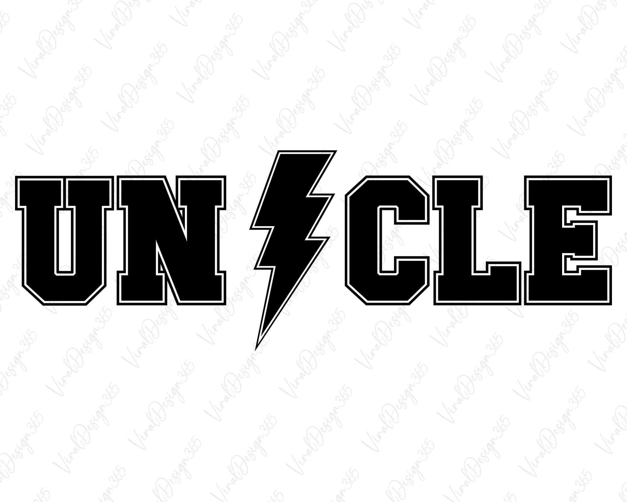 Uncle Svg Lightning Bolt Svg Uncle Life Svg Digital - Etsy