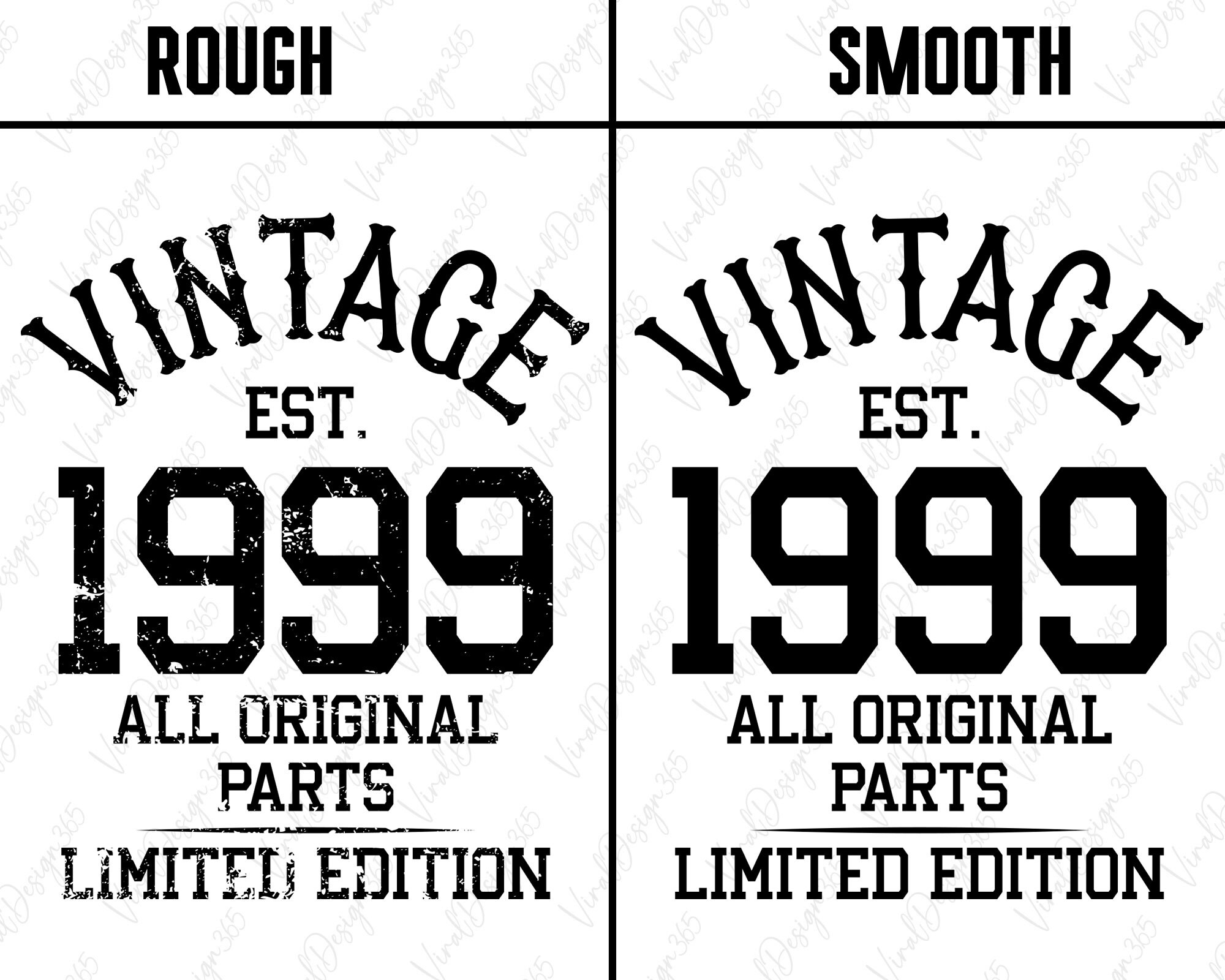 Vintage 1999 Svg 24th Birthday Svg All Original Parts Svg - Etsy