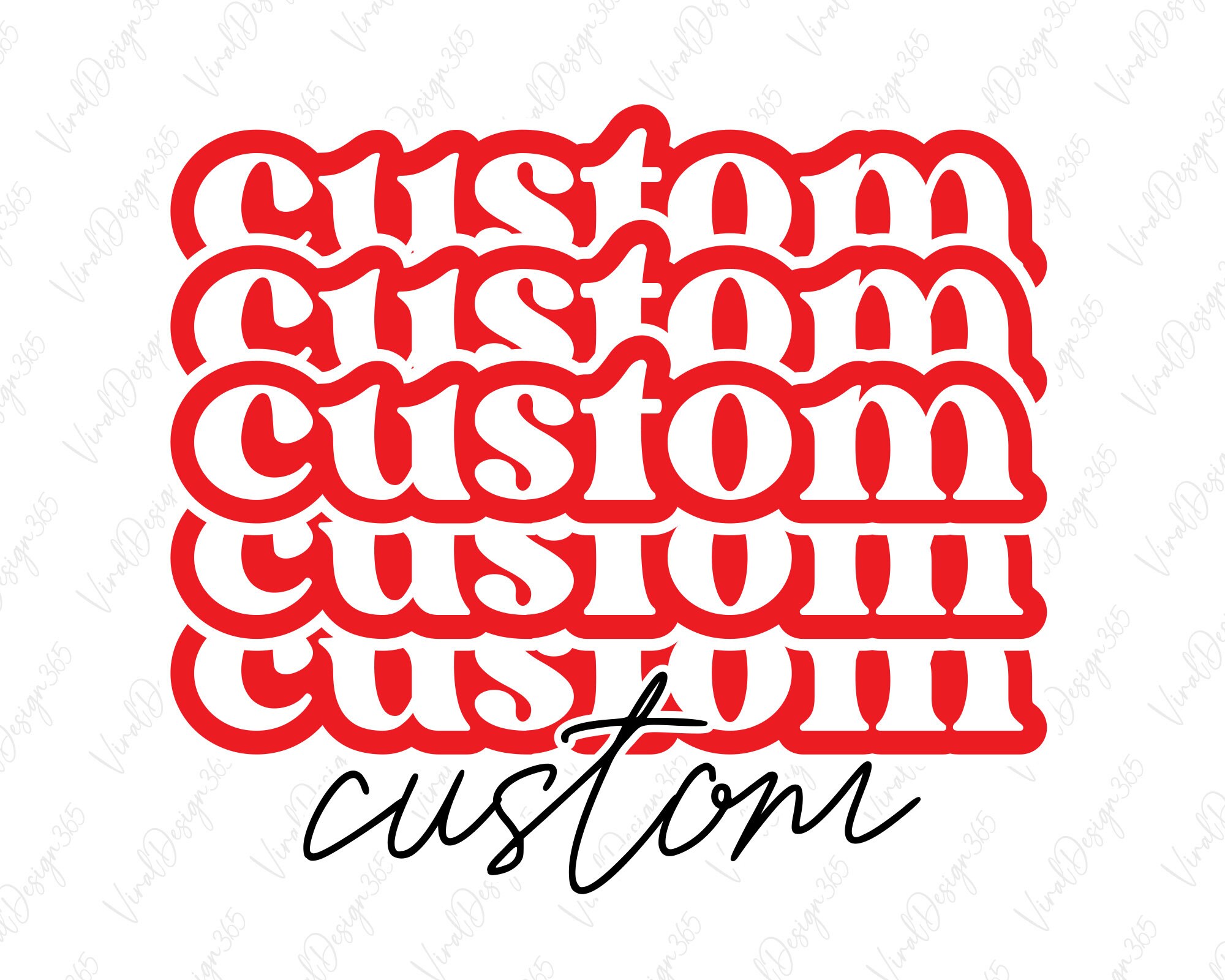 Custom Stacked Svg Custom Name Svg Cricut Personalized Svg - Etsy