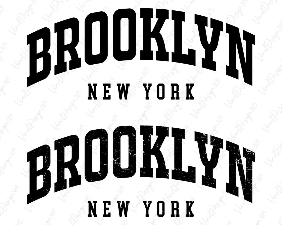 Brooklyn New York Svg, Digital Download, America Svg, College Font Svg ...