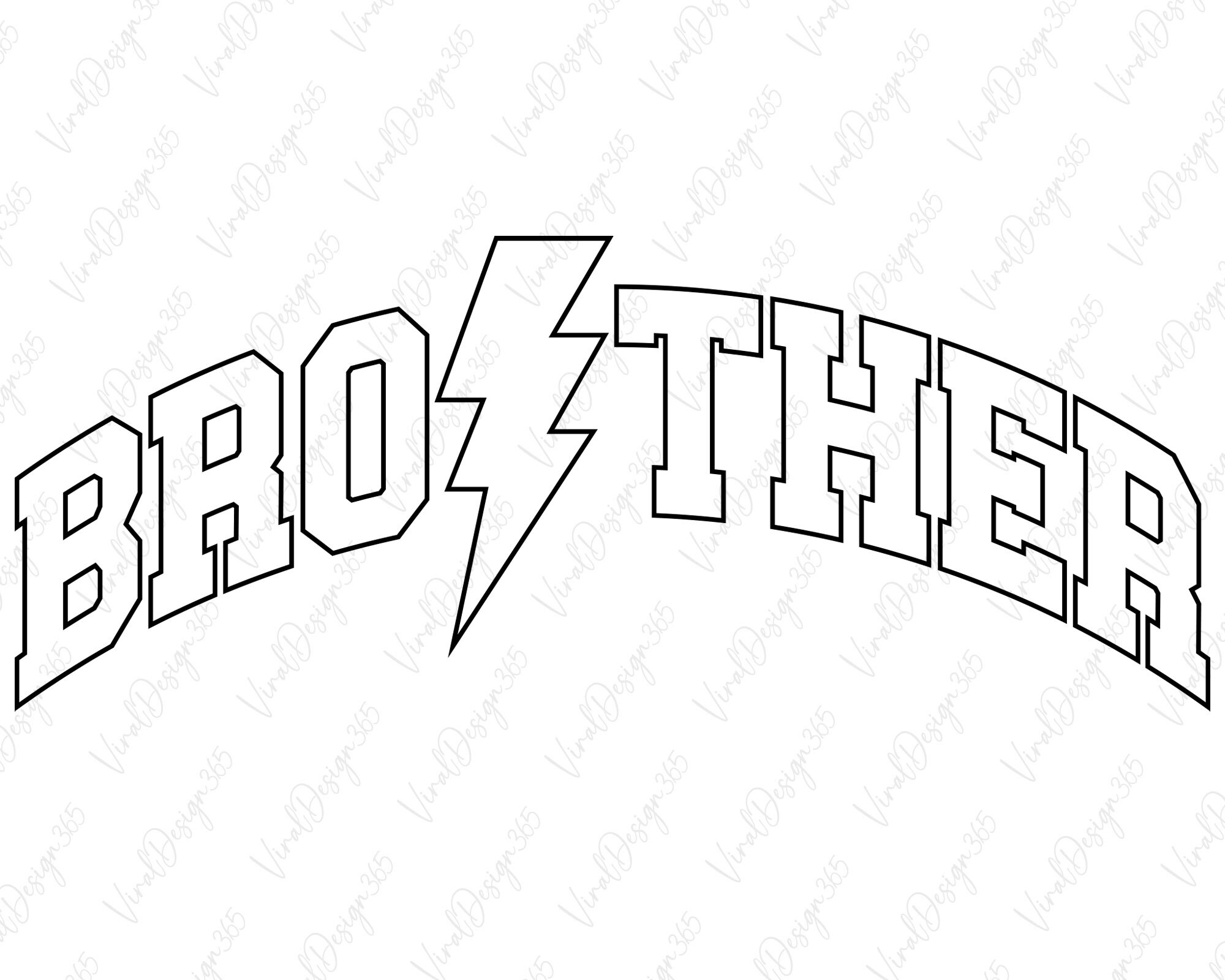 Brother Svg Family Svg Arc Svg Digital Download Lightning - Etsy