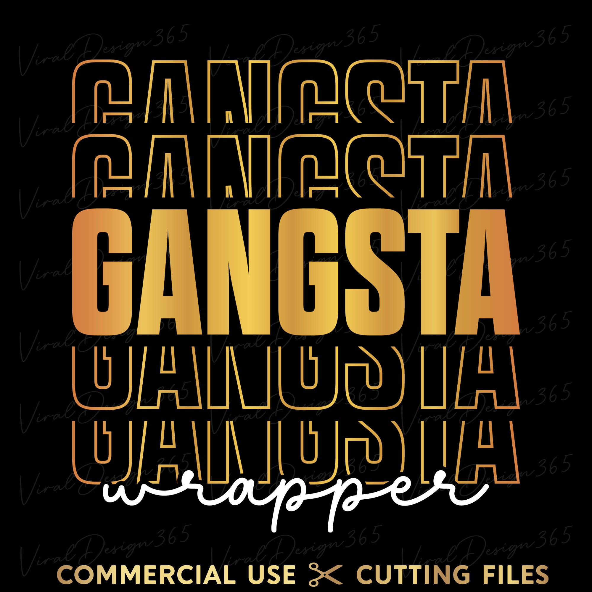 Gangsta Wrapper Svg Digital Download Christmas Vibes Svg - Etsy