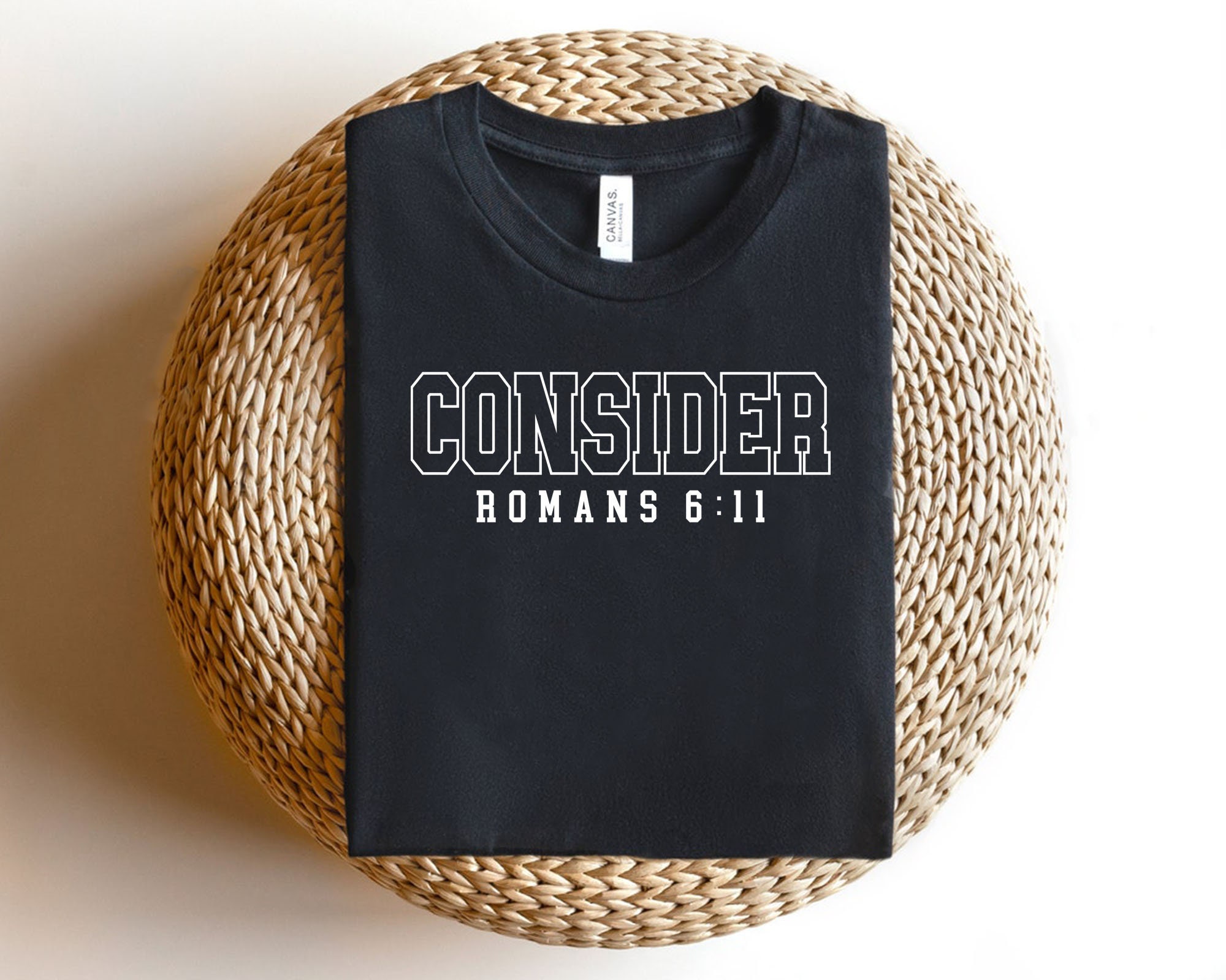 Consider Svg Digital Download Varsity Font Svg Romans 6:11 - Etsy
