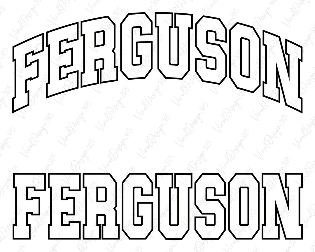 Ferguson Svg Digital Downloads USA State Svg College Font - Etsy