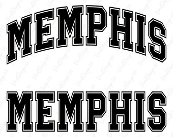 Memphis Svg, Digital Download, America Svg, Cursive Font Svg, Memphis ...
