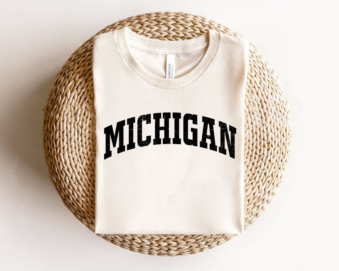 Michigan Svg Digital Download USA Svg College Font Svg - Etsy