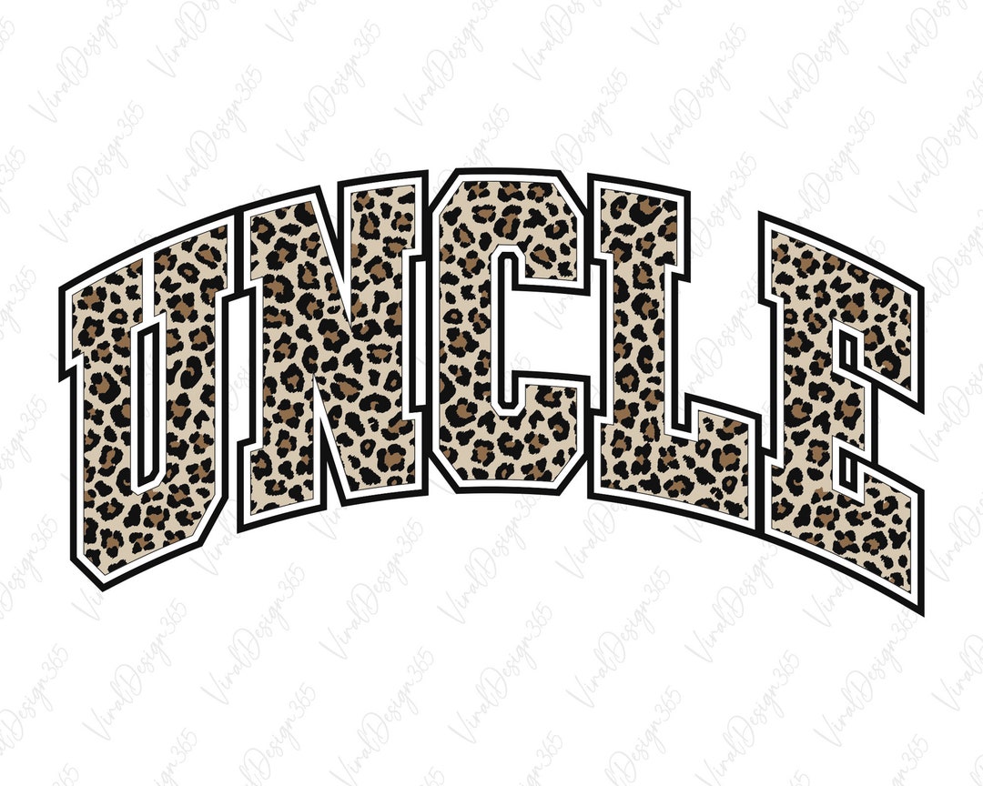 Uncle Svg, Digital Download, Leopard Print Svg, Family Svg, Best Uncle ...