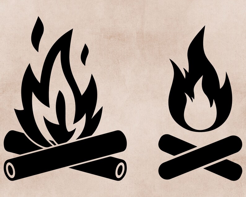 Fire Svg Campfire Svg Campfire Files for Cricut Bonfire - Etsy
