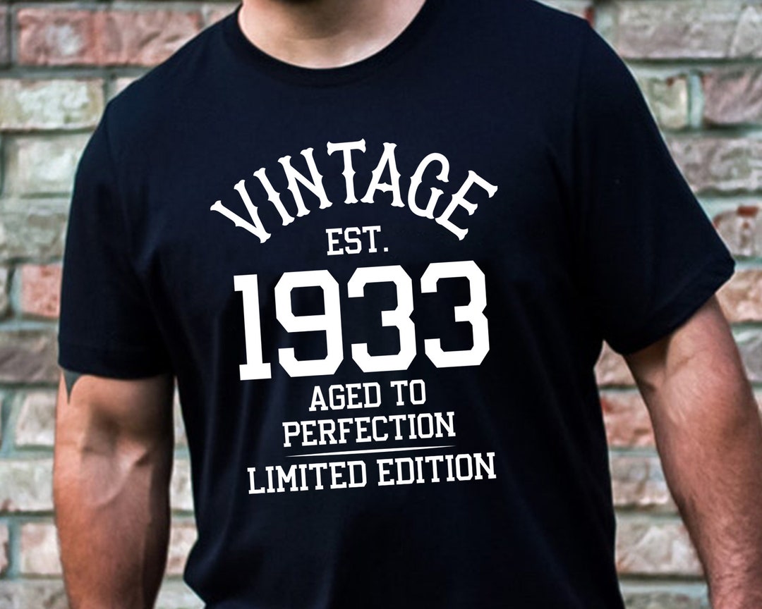 Vintage 1933 Svg, 90th Birthday Svg, Distressed Svg, Digital Download ...