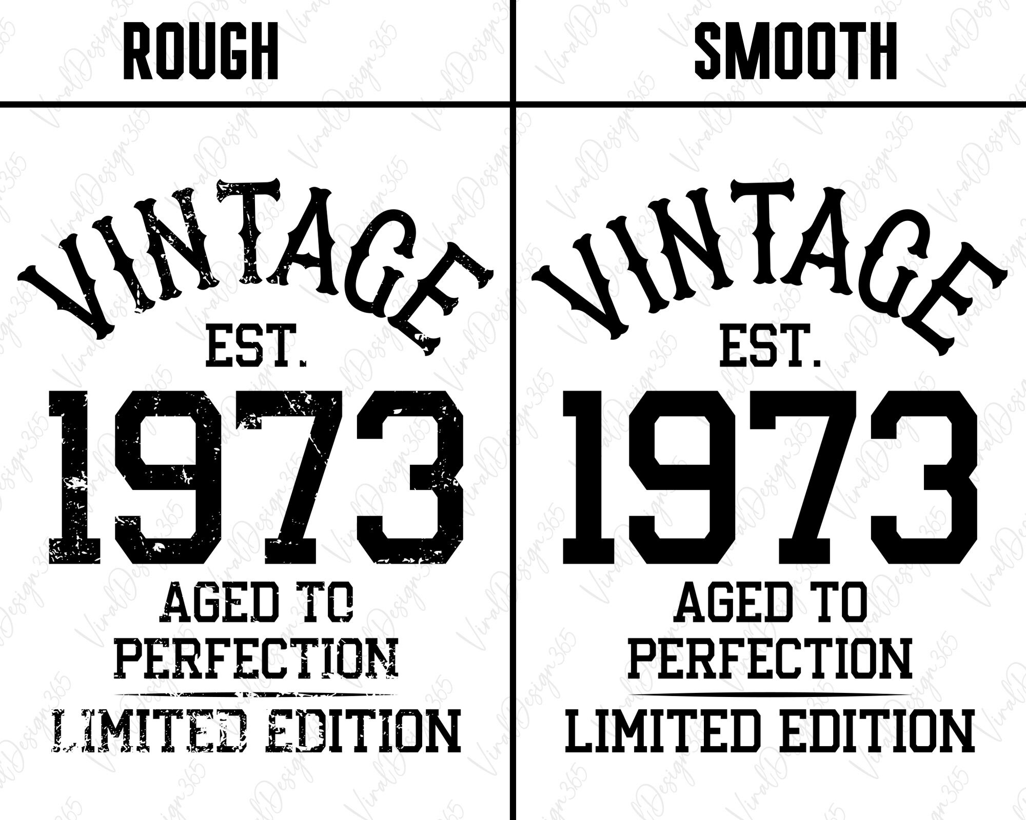 Vintage 1973 Svg 50th Birthday Svg Distressed Svg Digital - Etsy