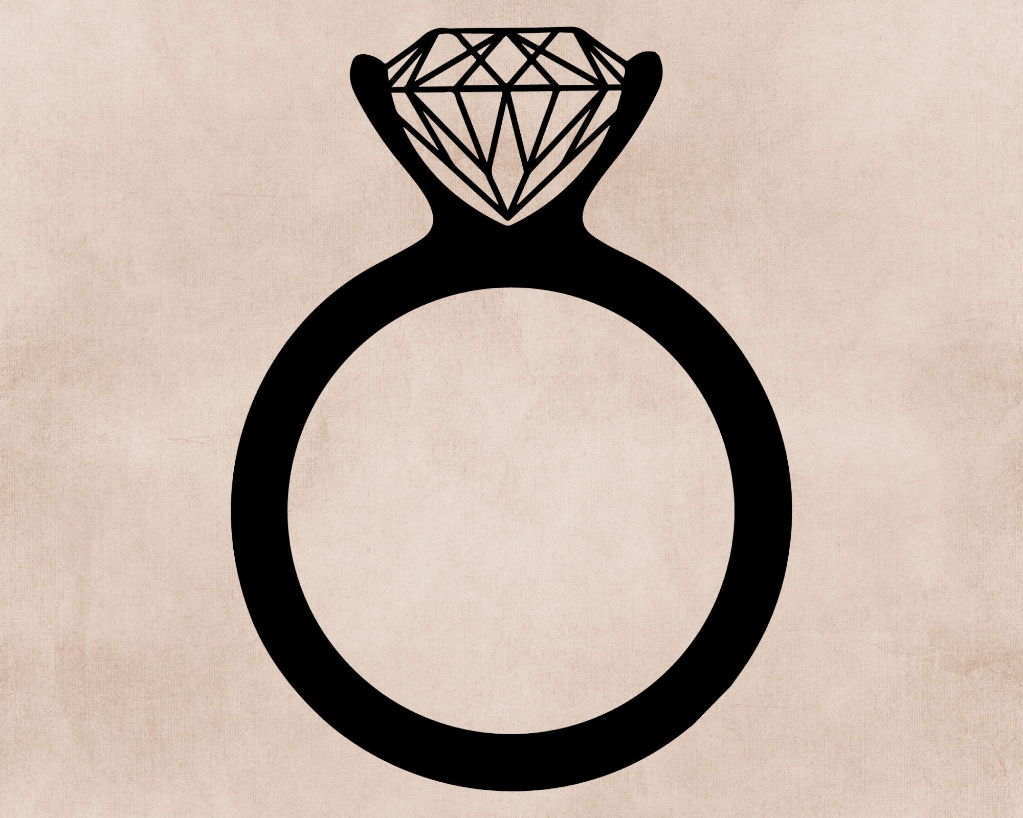 Engagement Ring Silhouette