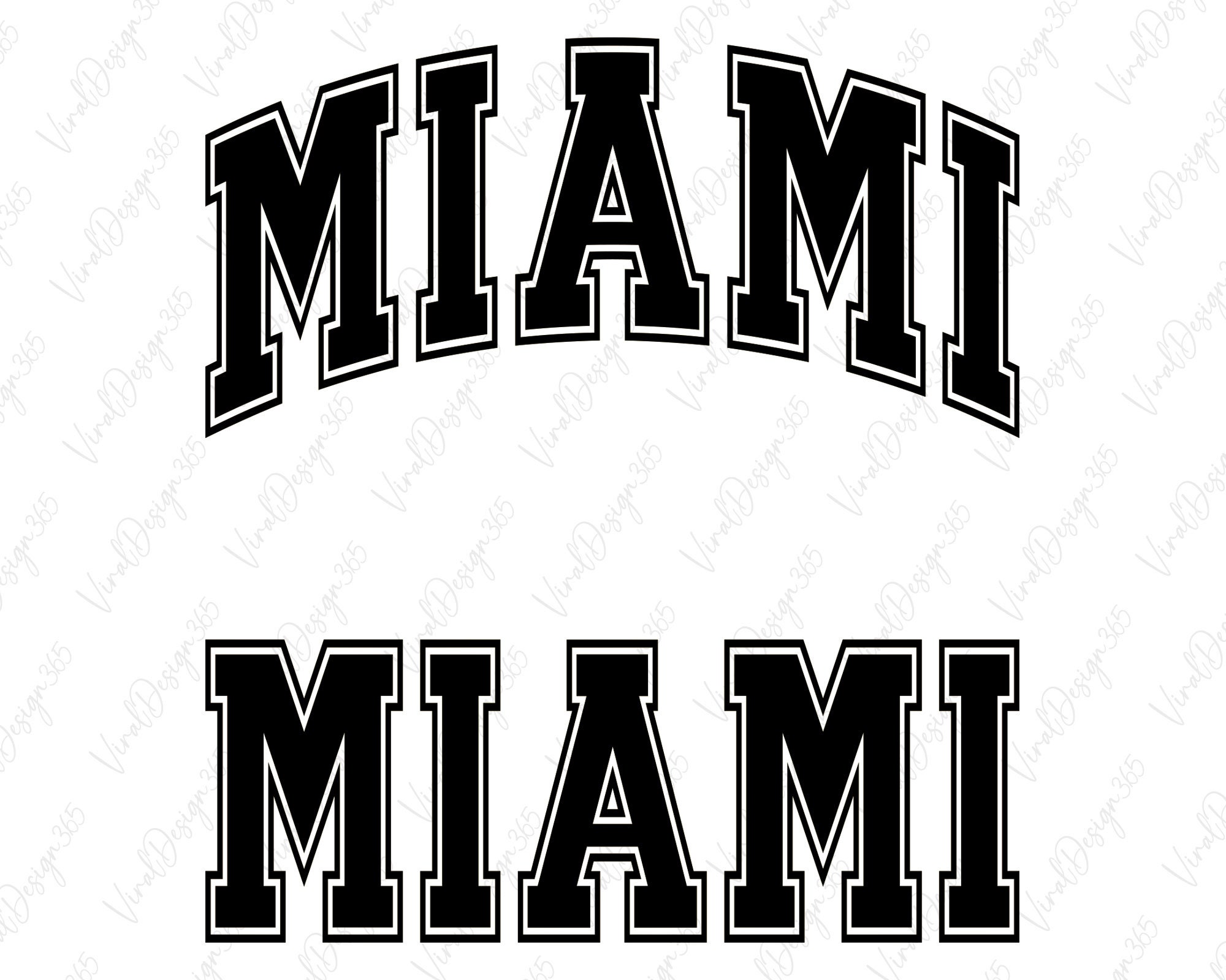 Miami Svg Digital Download American Svg College Font Svg - Etsy
