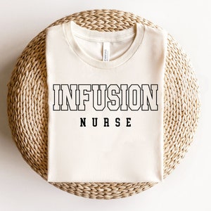 Infusion Nurse Svg, Digital Download, Arc Nurse Svg, Varsity Font Svg ...