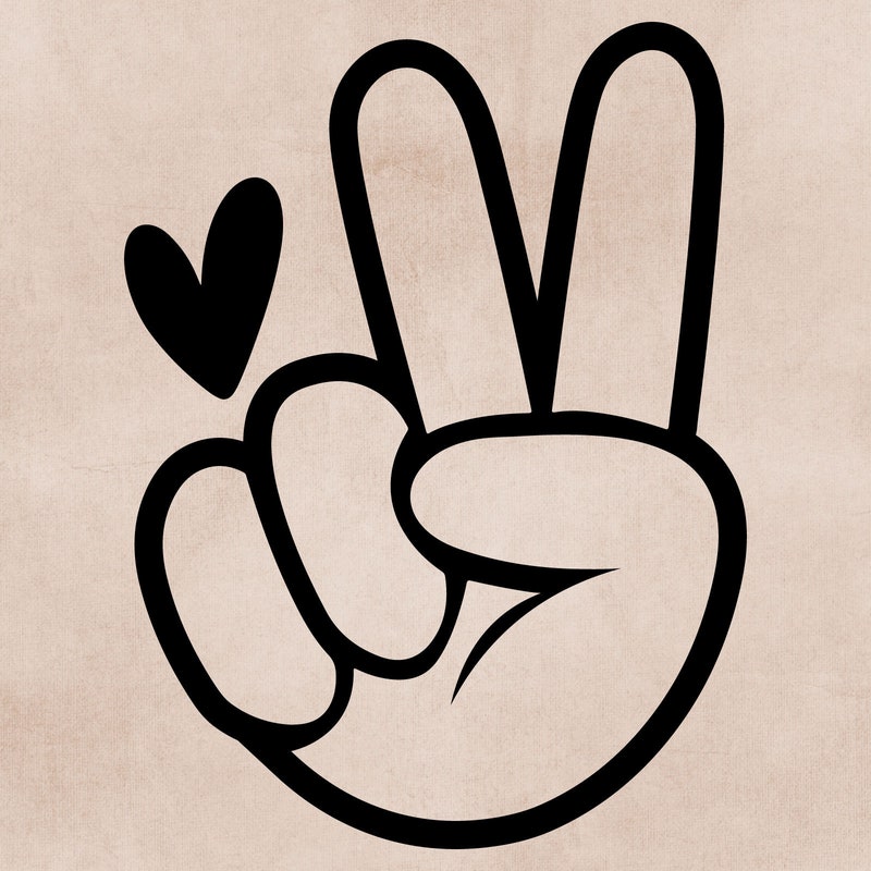 Peace Sign Svg - Etsy