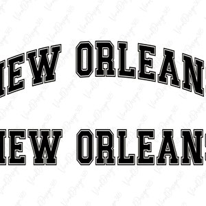 New Orleans Svg Digital Download America Svg College Font - Etsy