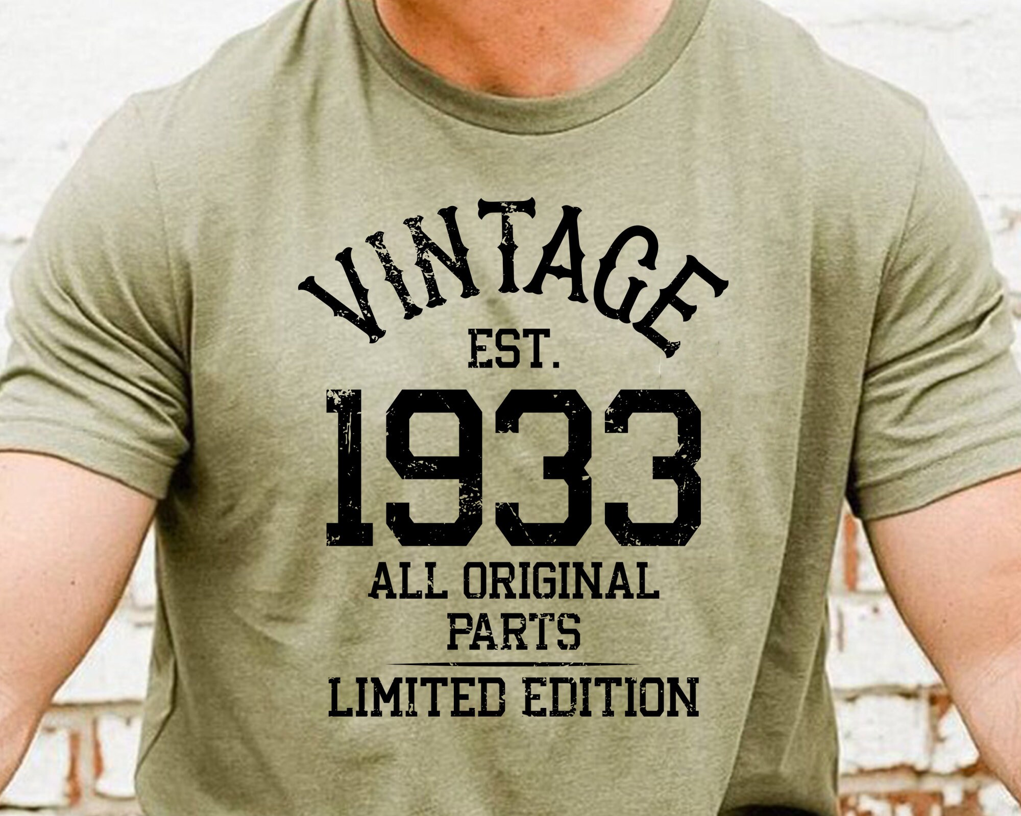 Vintage 1933 Svg 90th Birthday Svg All Original Parts Svg - Etsy