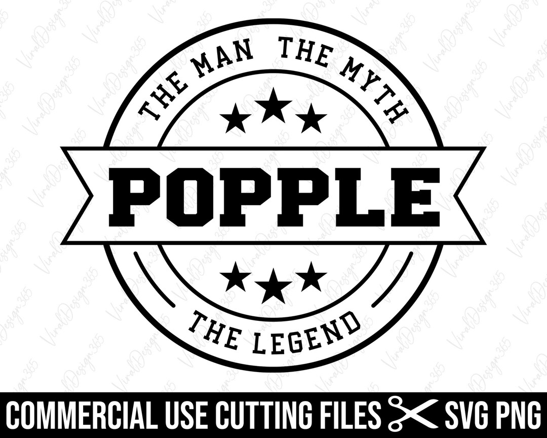 Popple the Man Svg, the Myth Svg, the Legend Svg, Digital Downloads ...