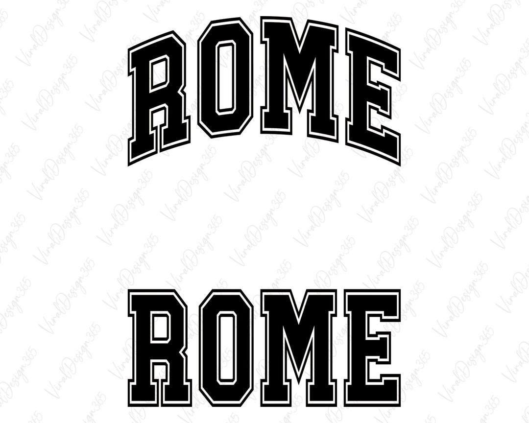 Rome Svg, Digital Download, Europe Svg, College Font Svg, Italia Svg ...