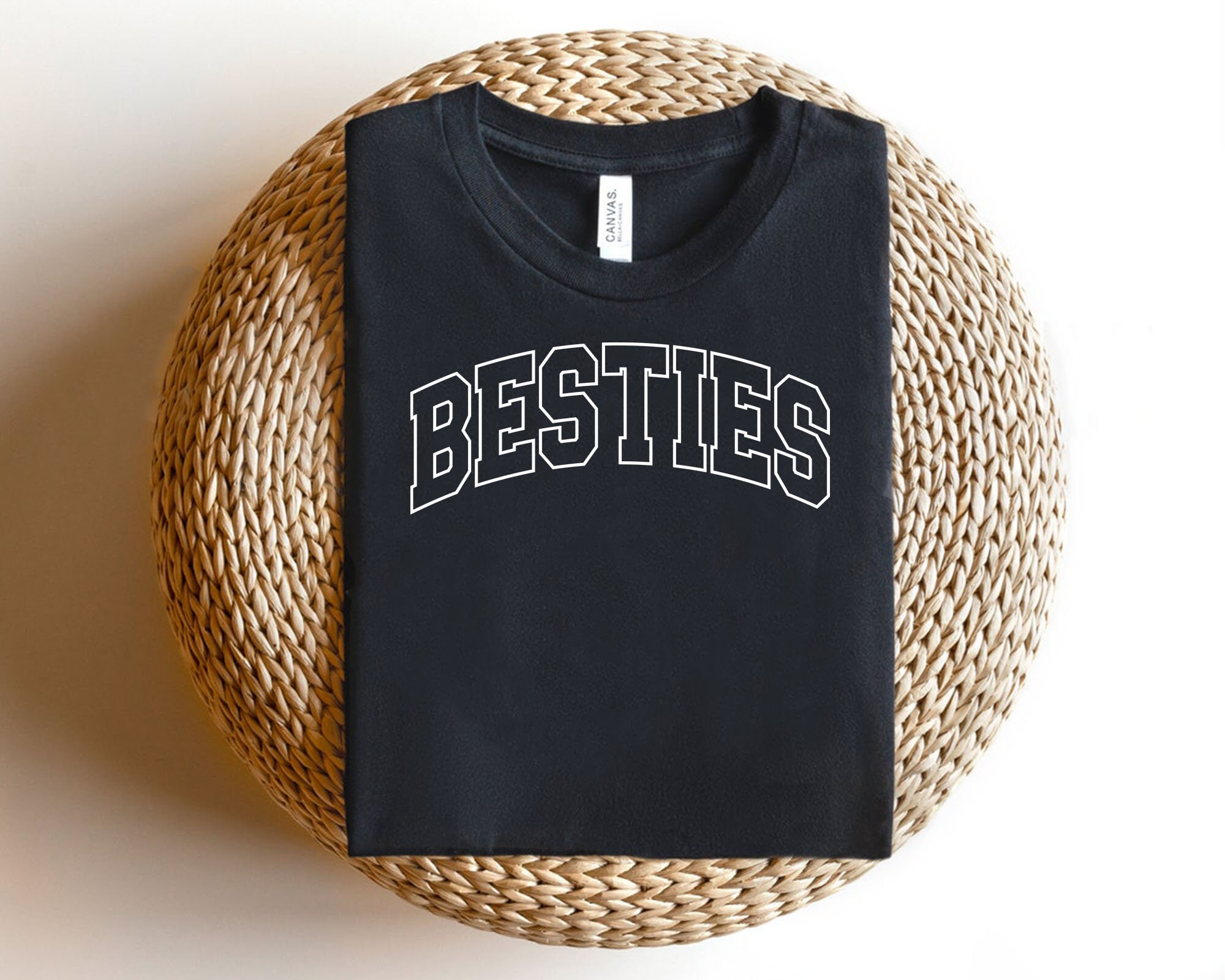 Besties Svg Digital Download Arc Besties Svg Varsity Font - Etsy